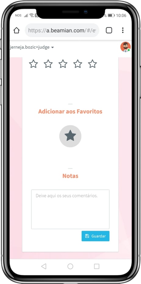Online voting system for events