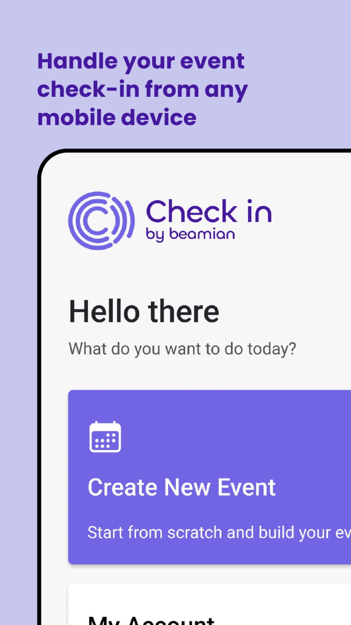 Meet the event check-in app powered by beamian